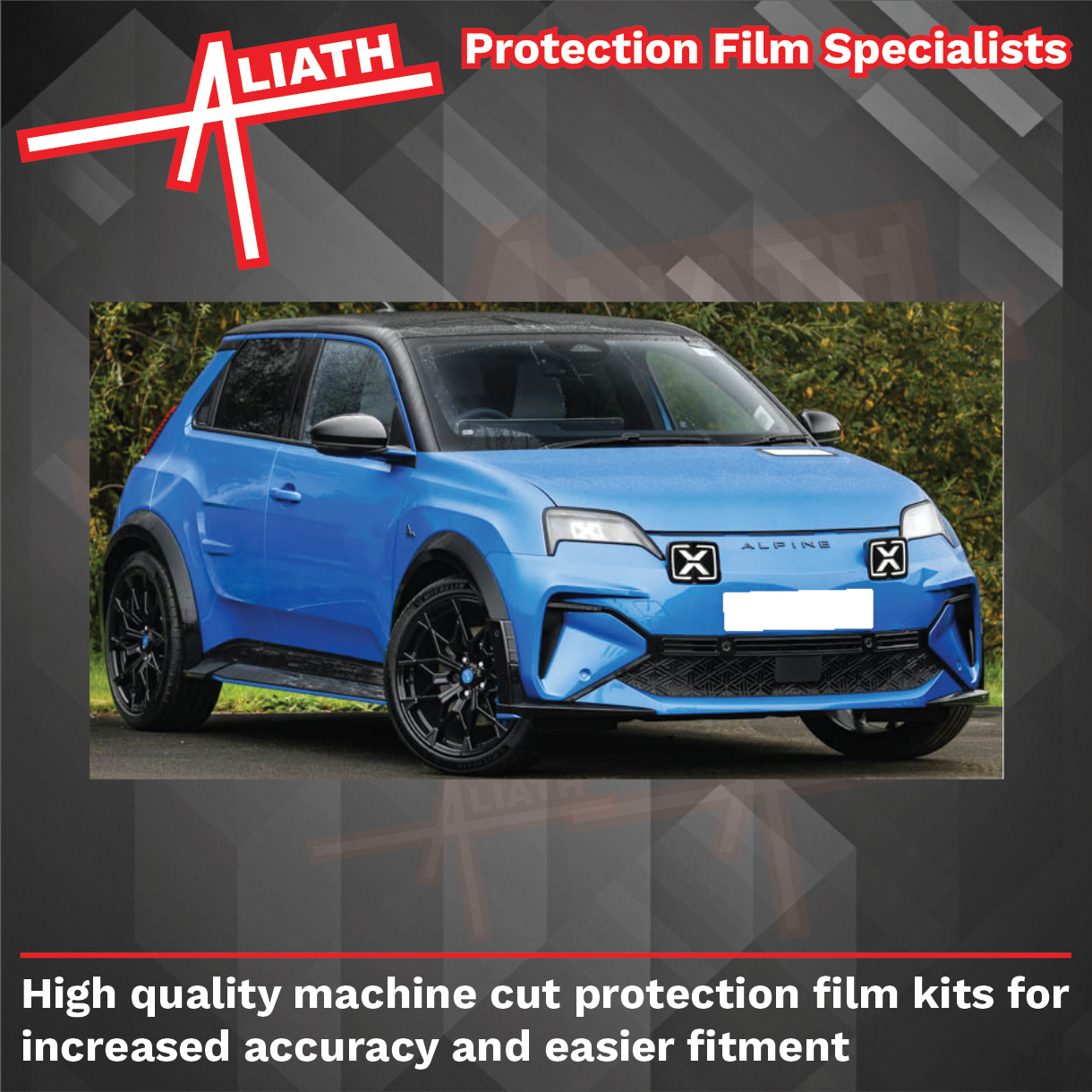 Alpine A290 2025-Present, Rear Door Arches CLEAR Paint Protection – Aliath