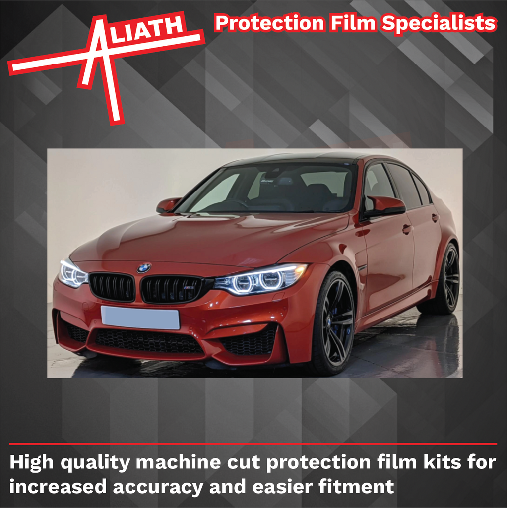 BMW M3 (Type F80) 2014-2019, Rear QTR Arches BLACK Paint Protection ...