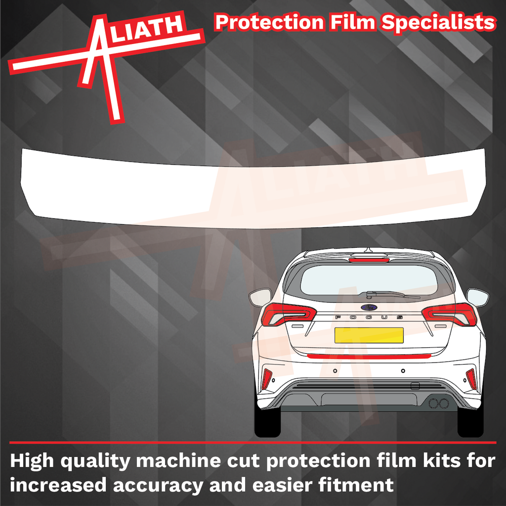 Ford Focus (MK4) 2019-Present, Rear Bumper Upper CLEAR Scratch Protect ...