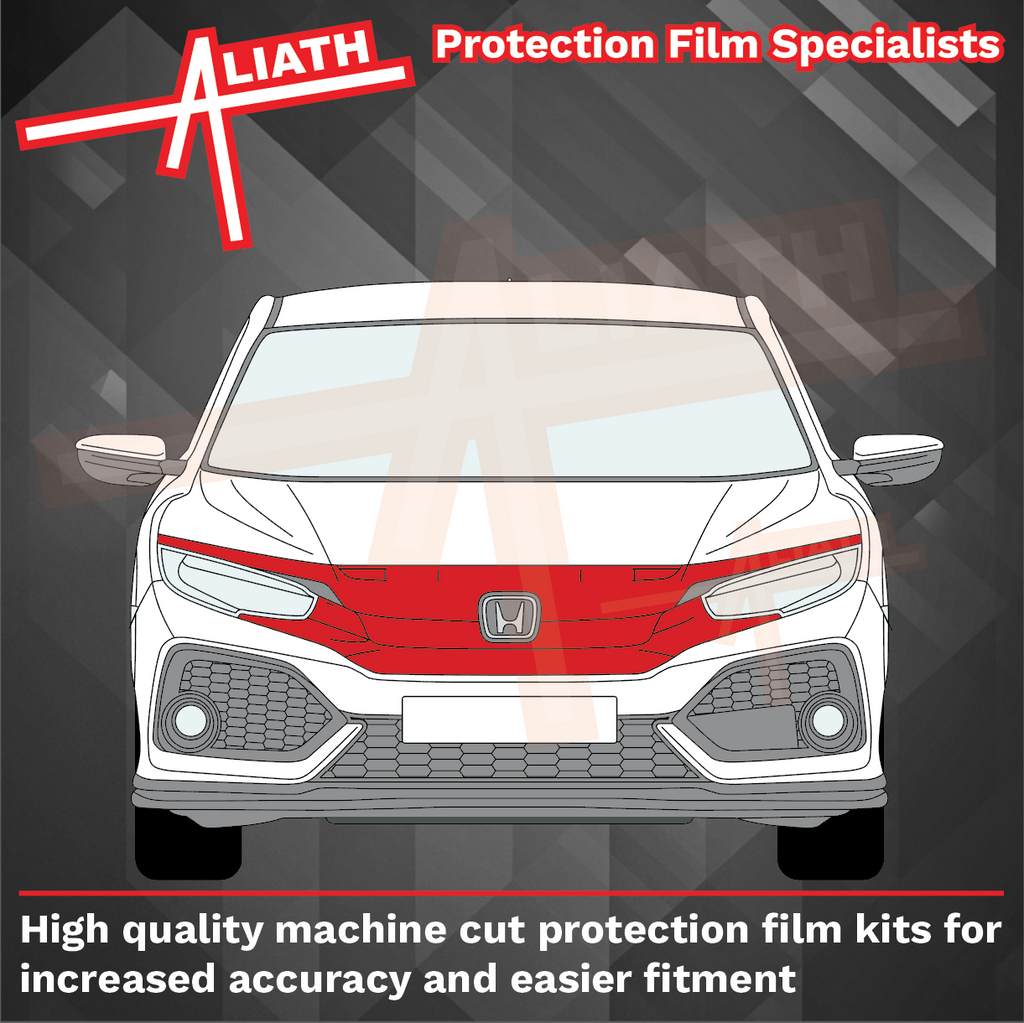 Honda Civic Type R (FK8) 2017-2021, Front Grille CLEAR Paint Protectio ...