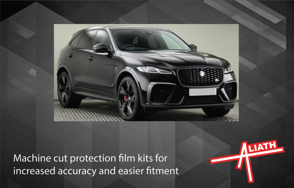 Jaguar F-Pace SVR 2020-Present, Front Bumper CLEAR Paint Protection ...