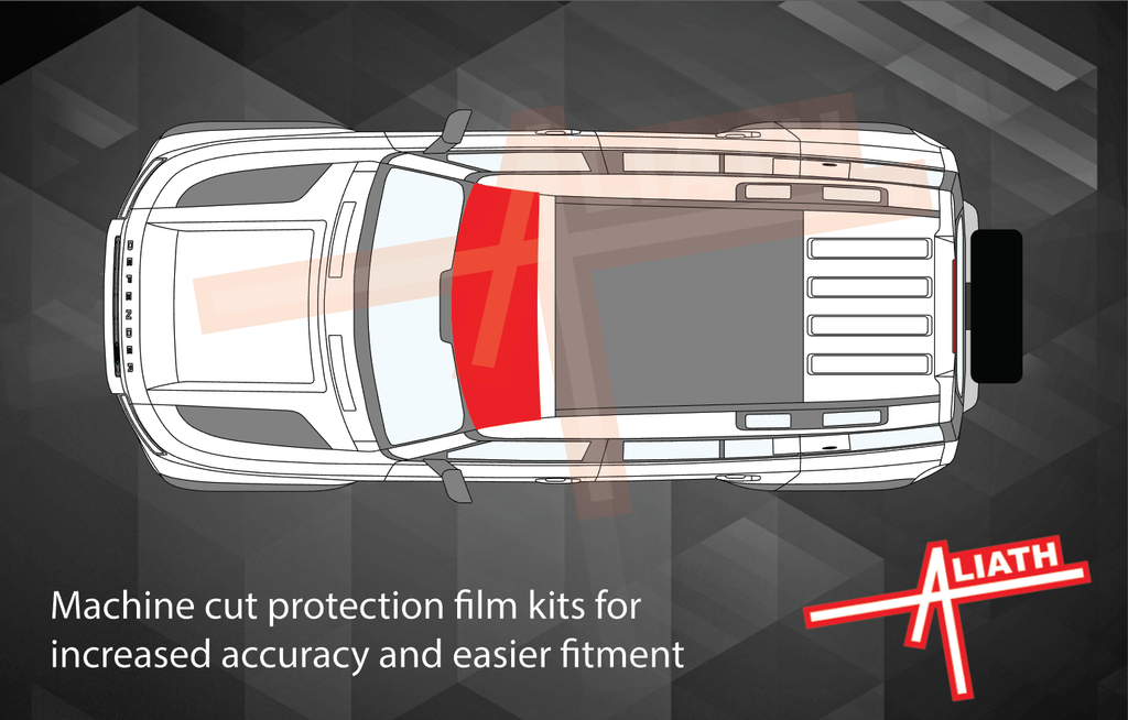 Land Rover Defender 2020-Present, Roof Front CLEAR Paint Protection ...