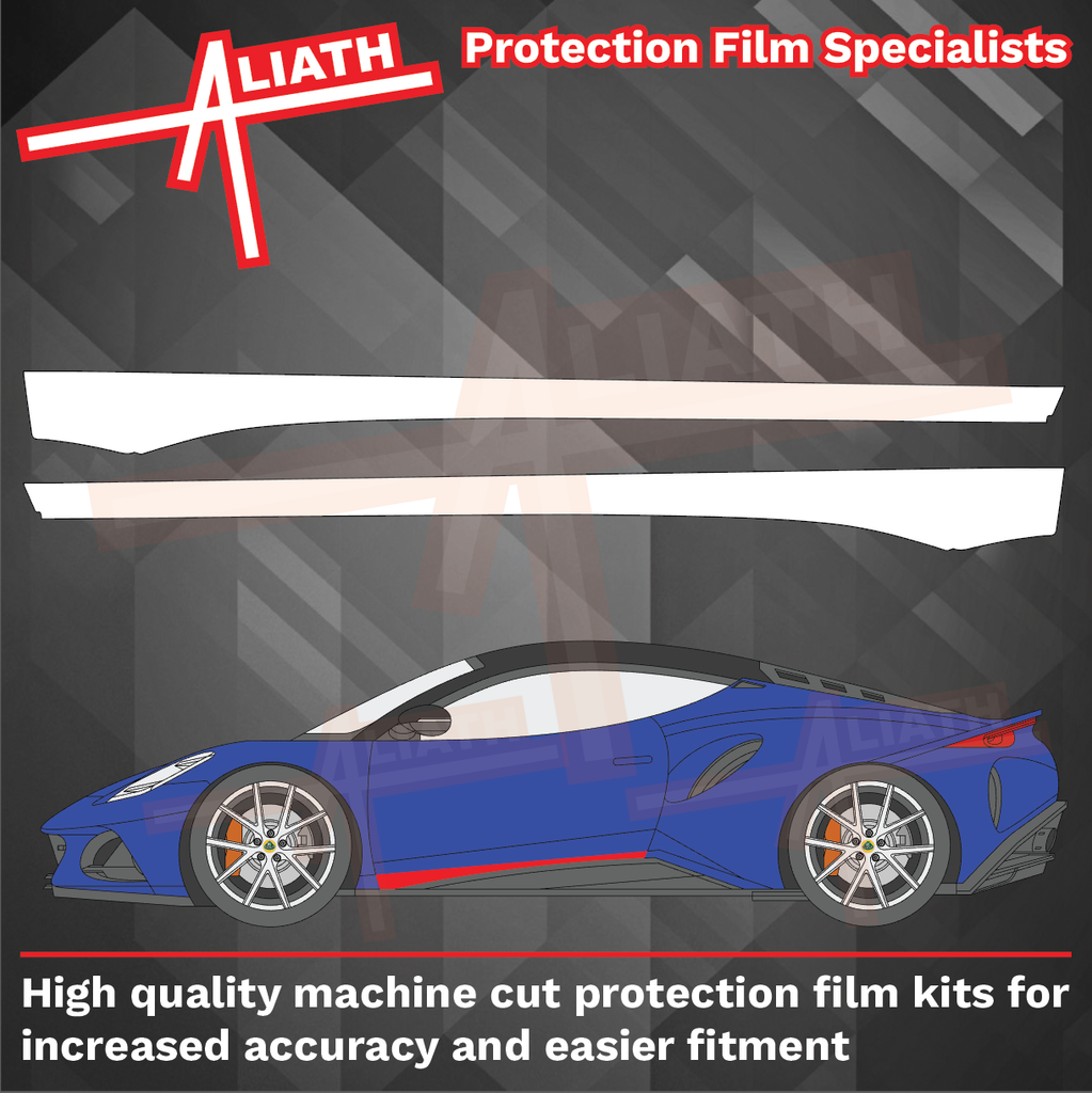 Lotus Emira 2022-Present, Lower Doors CLEAR Paint Protection – Aliath
