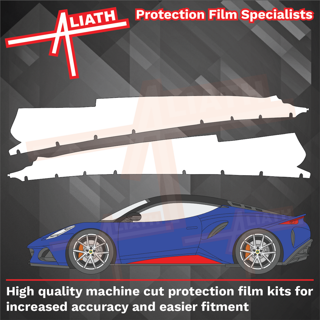 Lotus Emira 2022-Present, Side Sill Skirts CLEAR Paint Protection – Aliath