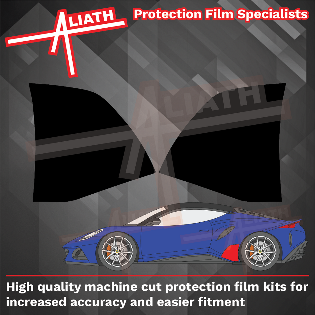 Lotus Emira 2022-Present, Rear QTR Arch Lower BLACK Paint Protection ...