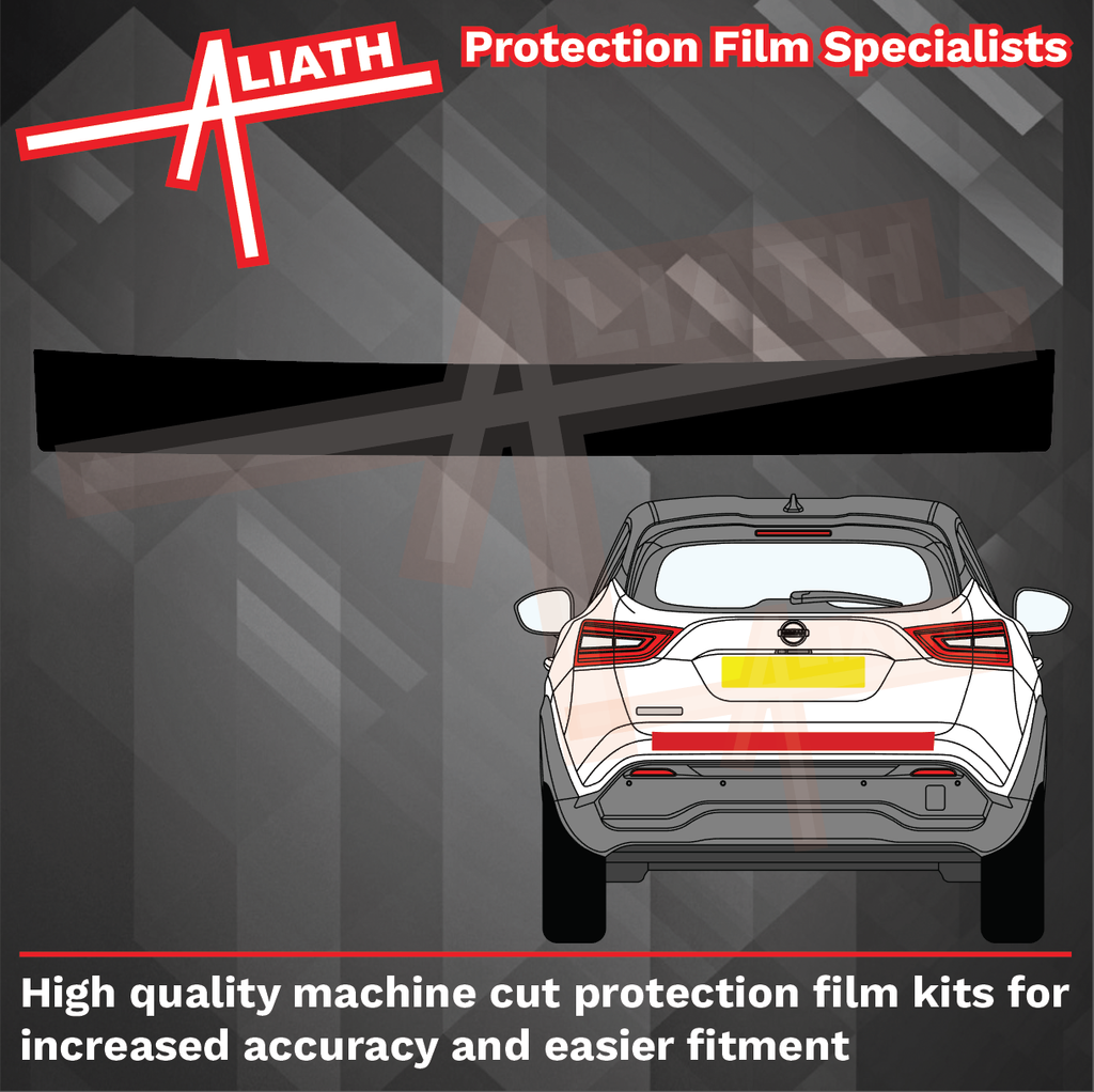 Nissan Juke 2019-Present, Rear Bumper Upper CARBON Paint Protection ...