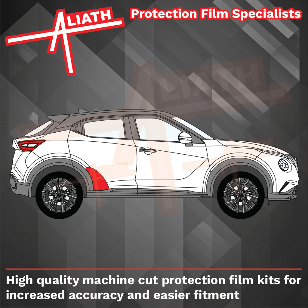 Nissan Juke 2019-Present, Rear Door Arch BLACK Paint Protection – Aliath