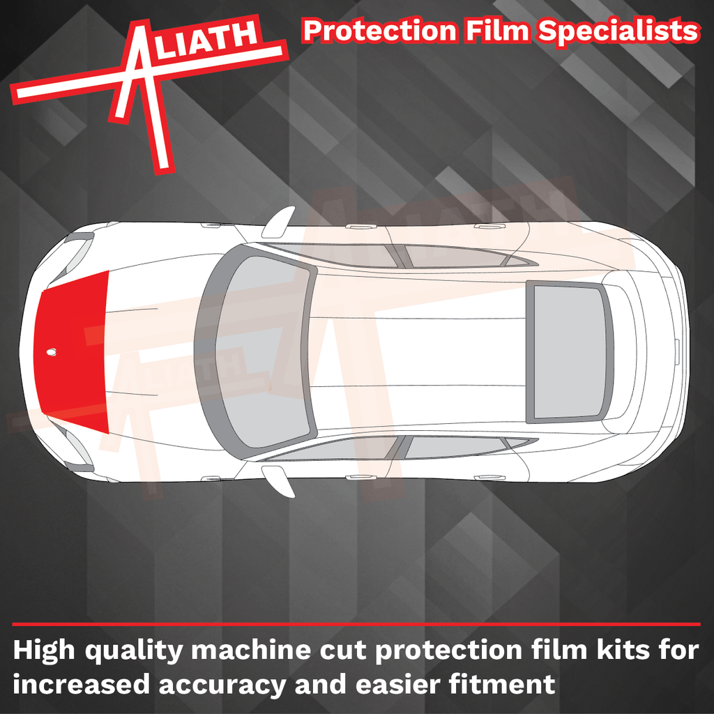 Porsche Taycan 2019-Present, Bonnet Front CLEAR Paint Protection – Aliath