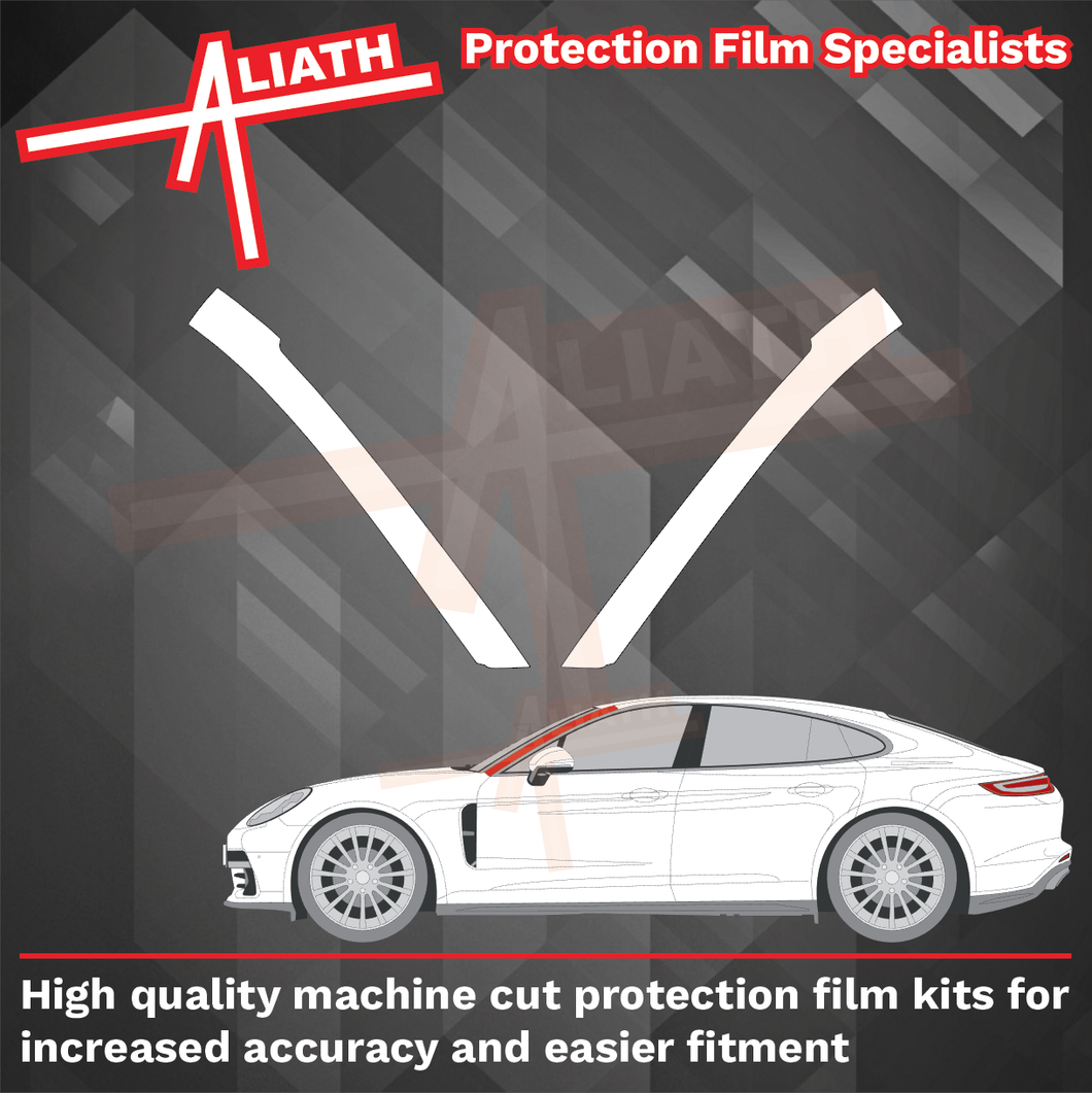 Porsche Panamera (Type 971) 2016-, A-Pillars CLEAR Paint Protection ...
