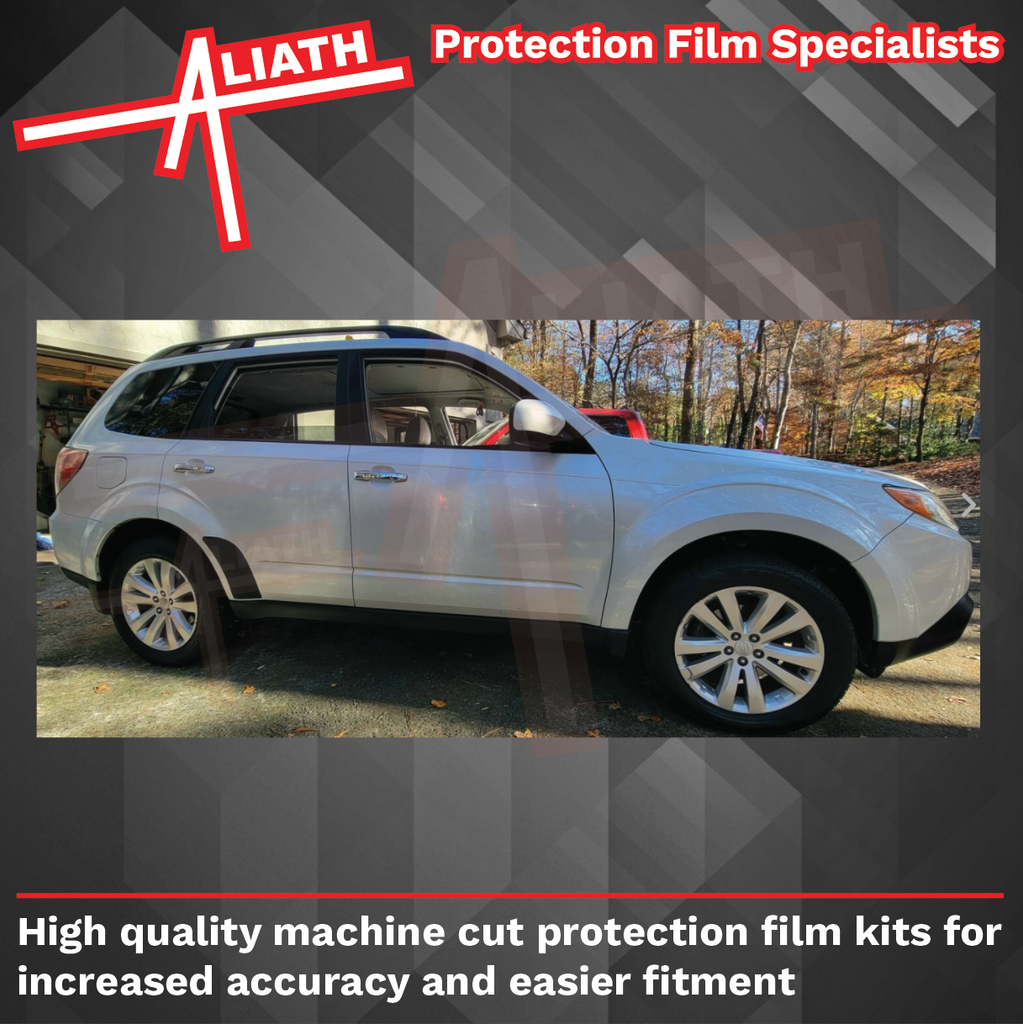 Subaru Forester 2008-2013, Rear Door Arches BLACK Paint Protection – Aliath