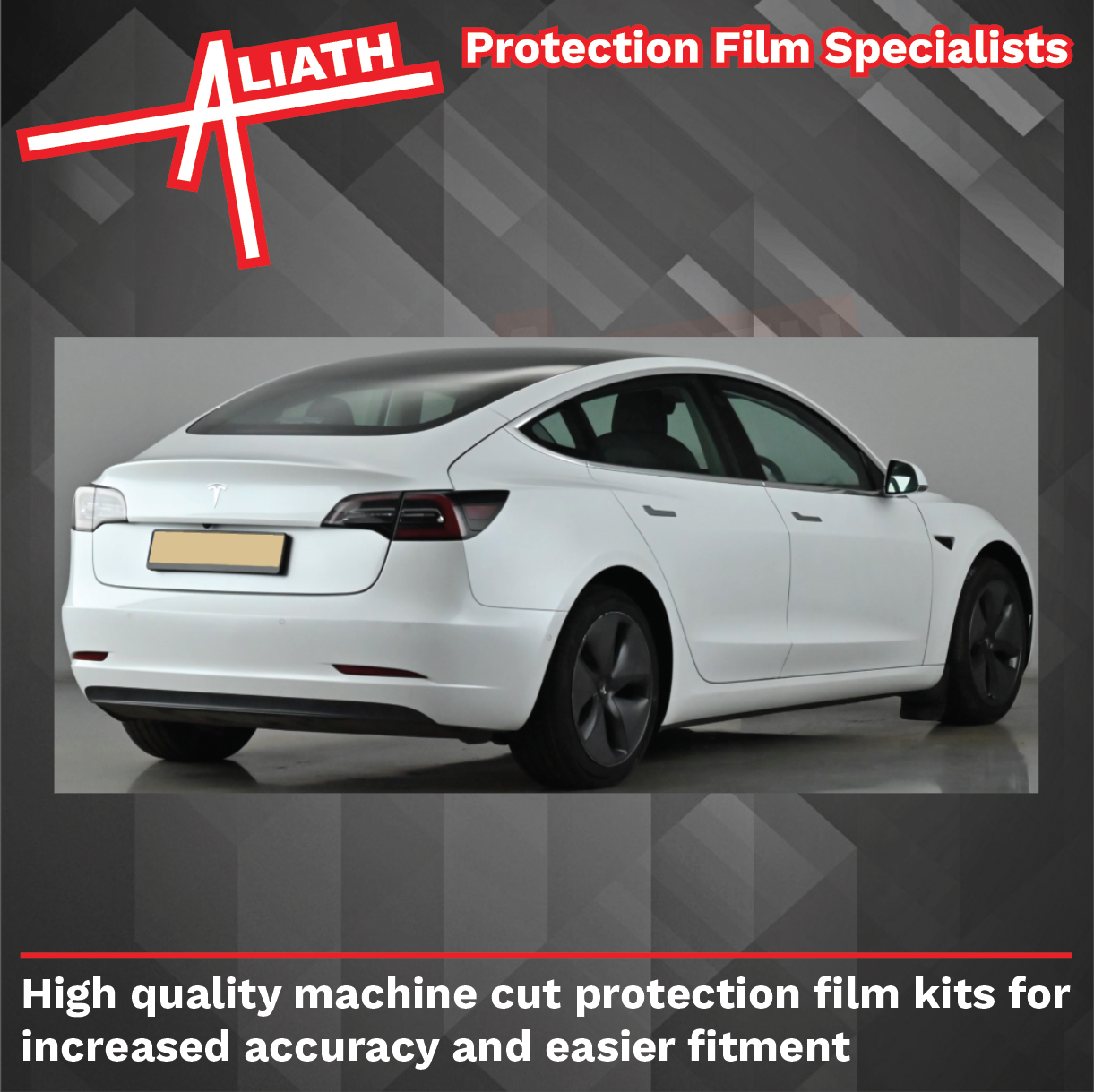 Tesla Model 3 2017-2024, Rear Bumper Full CLEAR Paint Protection – Aliath