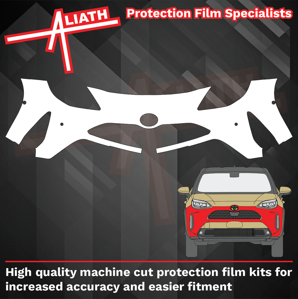 Toyota Yaris Cross 2020-Present, Front Bumper CLEAR Paint Protection ...