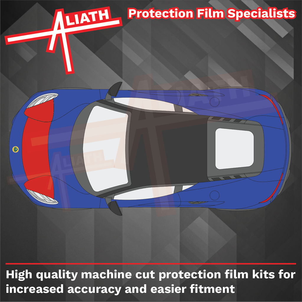 Lotus Emira 2022-Present, Bonnet & Wings Nose CLEAR Paint Protection ...