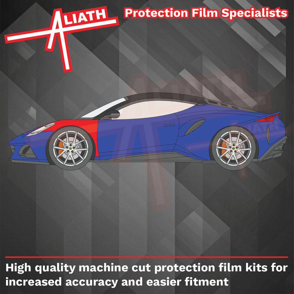 Lotus Emira 2022-Present, Front Wings Full CLEAR Paint Protection – Aliath