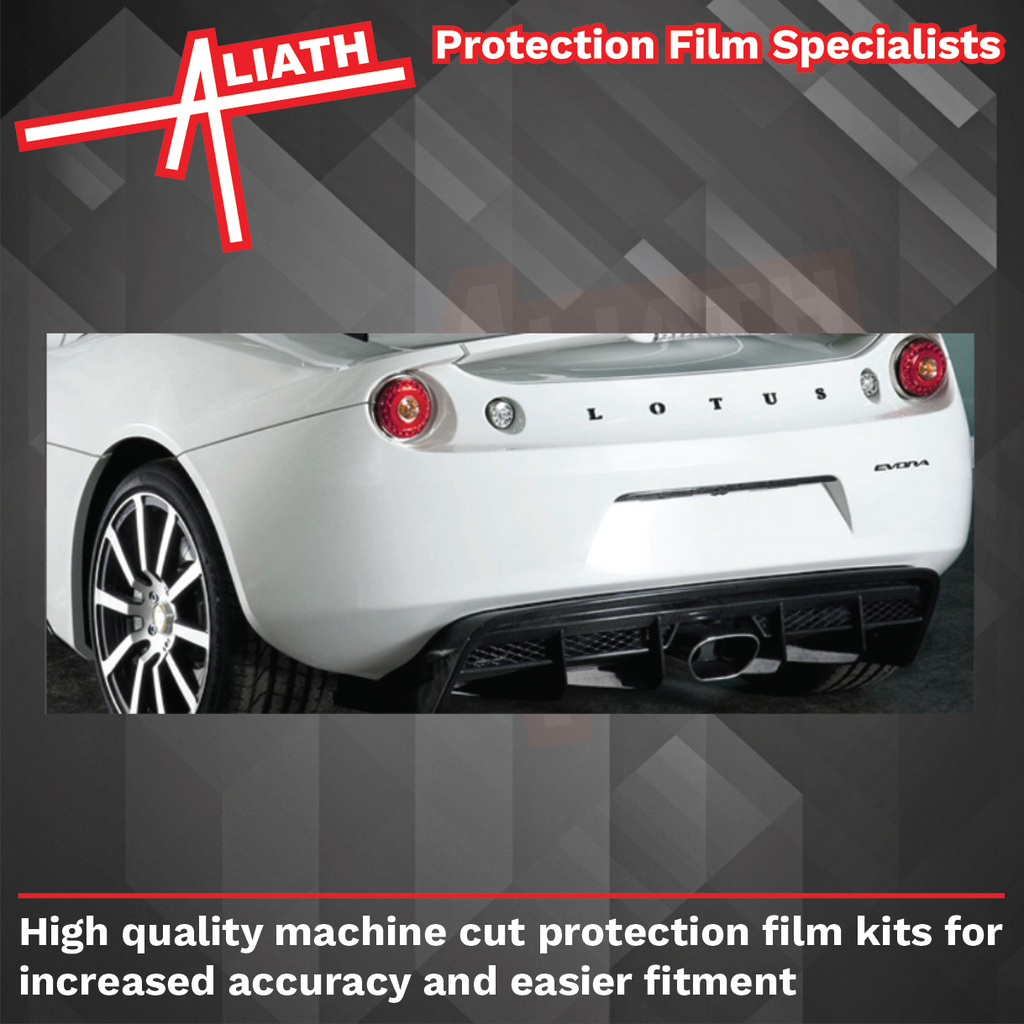 Lotus Evora 2009-2022, Rear Bumper Side Arch Section CLEAR Paint Prote ...