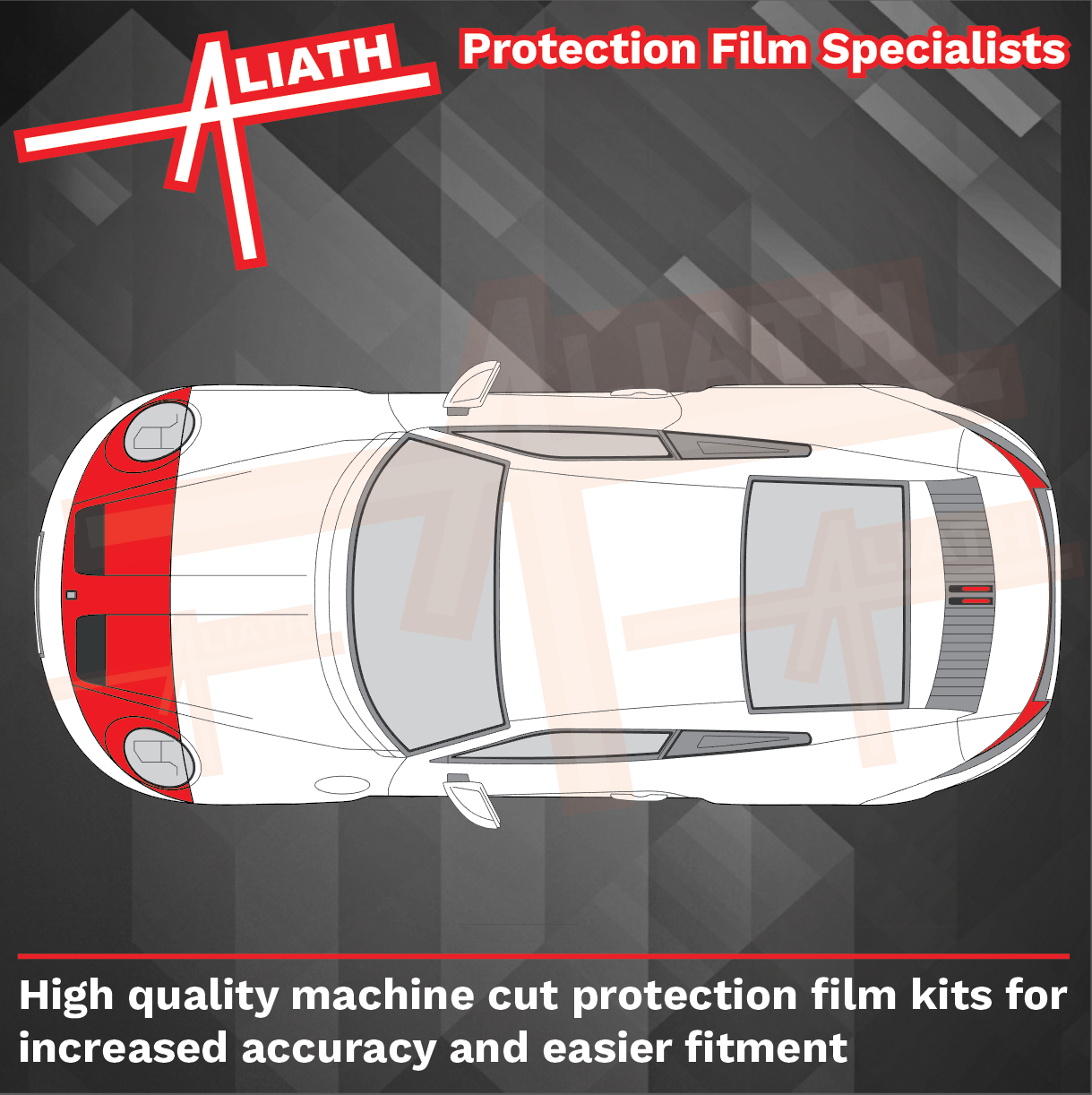 Porsche 911 DAKAR (992) 2020-Present, Bonnet & Wings Front CLEAR Paint ...