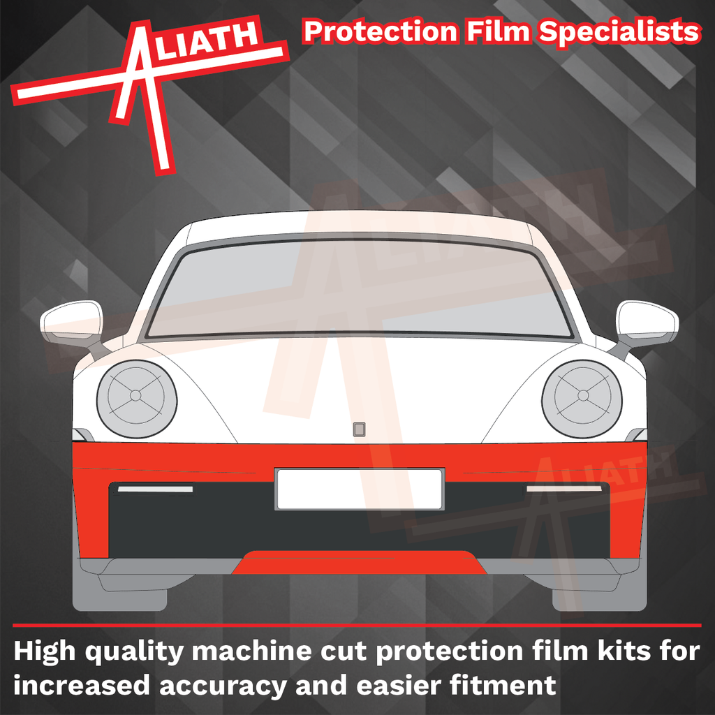 Porsche 911 DAKAR (992) 2020-Present, Bonnet & Wings Front CLEAR Paint ...