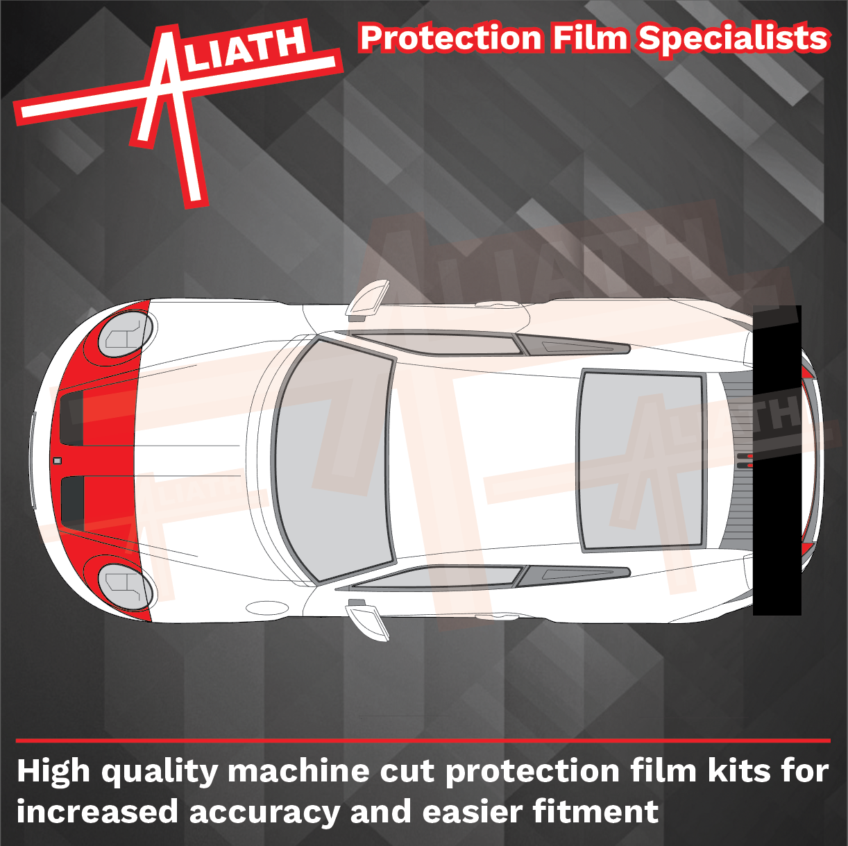 Porsche 911 GT3 (992) 2020-Present, Bonnet & Wings Front CLEAR Paint P ...