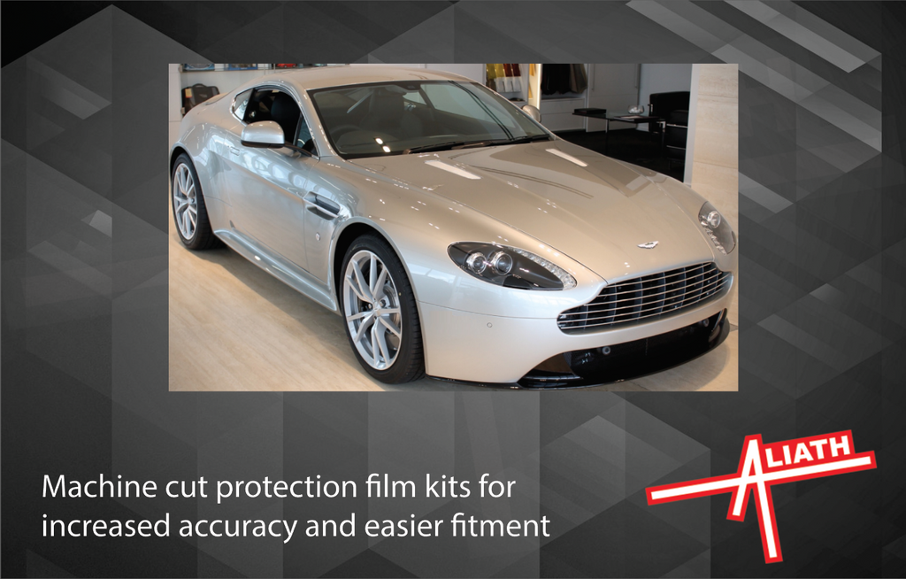 Aston Martin V8 Vantage 2005-2018, Bonnet & Wings Front CLEAR Paint Pr ...
