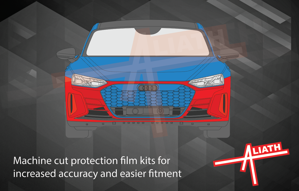 Audi E-Tron GT 2020-Present, Front Bumper CLEAR Paint Protection – Aliath