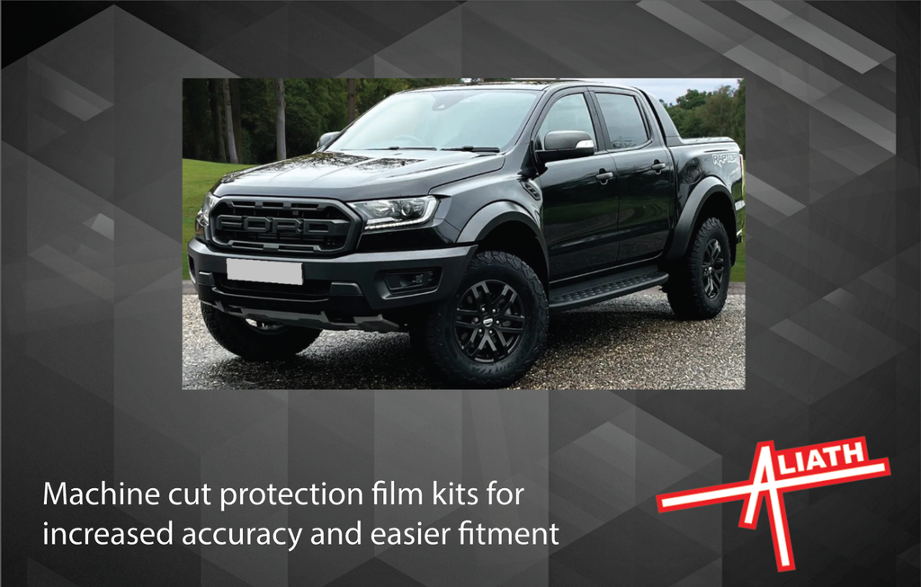 Ford Ranger Raptor 2019-Present, Bonnet Front Section CLEAR Paint Prot ...