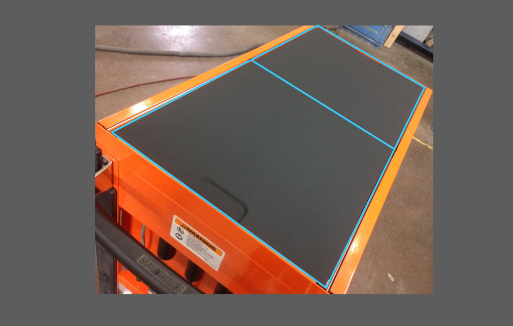 Mac Tools MB197UC Tool Box Sliding Lids, BLACK TEXTURED Paint Scratch ...