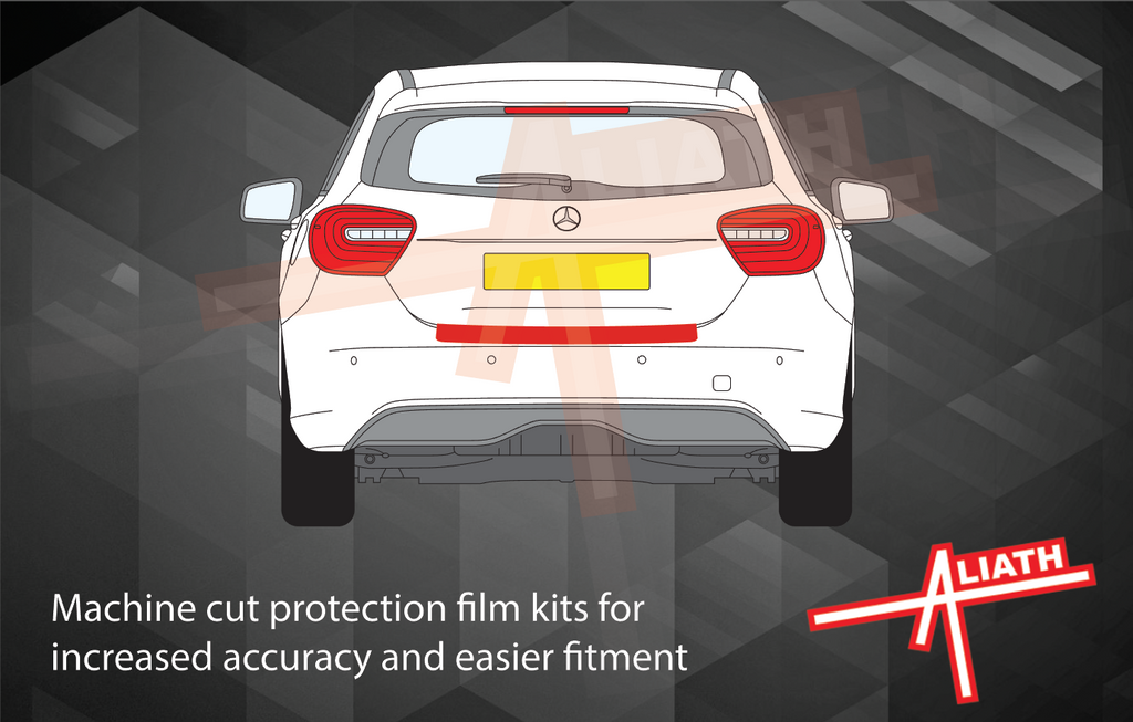 Mercedes-Benz A Class (W176) 2013-2018, Rear Bumper Upper CLEAR Paint ...