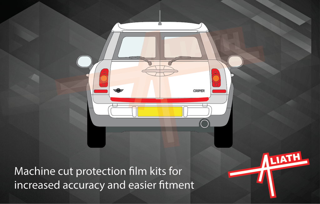 Mini Clubman (Type R55) 2007-2014, Rear Bumper Upper CLEAR Paint Prote ...