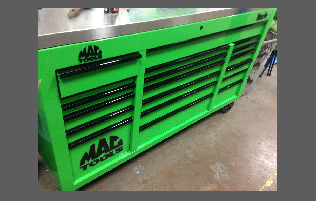 Mac Tools MB1080-OR Tool Box, Front Panels CLEAR Paint Scratch Protect ...