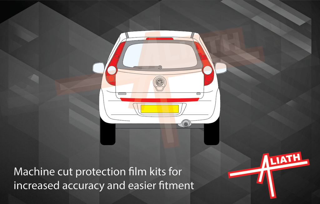 Vauxhall Agila 2008-2015, Rear Bumper Upper BLACK TEXTURED Paint Prote ...