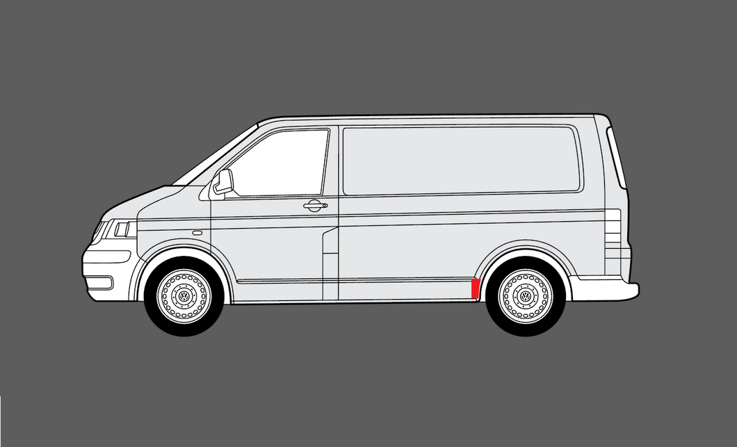 Volkswagen Transporter / Caravelle (Type T5), Rear QTR Arch (Large) CL ...